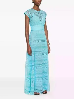 ERMANNO FIRENZE Patterned Lace Dress