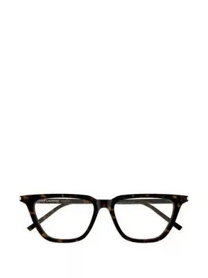 Saint Laurent Square Frame Glasses - Brown