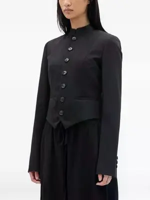 ANN DEMEULEMEESTER Mandarin-collar Cropped Jacket