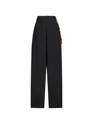 DARKPARK Phebe Beaded Wide-leg Trousers