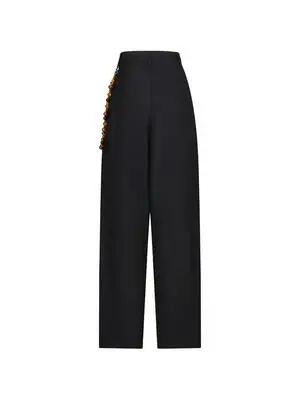 DARKPARK Phebe Beaded Wide-leg Trousers