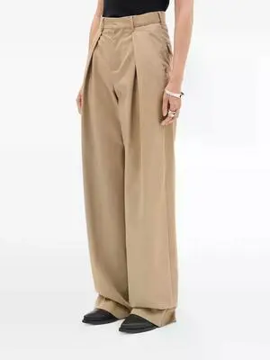 ANN DEMEULEMEESTER Pleated Wide-leg Trousers