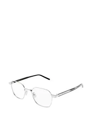 Saint Laurent Geometric-frame Glasses - Silver