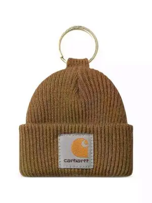 Carhartt Work In Progress Mini Watch Hat Keyring - Brown