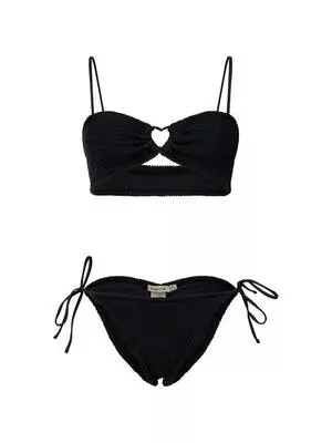PARAMIDONNA Britney Heart-detail Bikini - Black