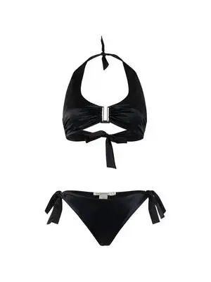 PARAMIDONNA Knot-detail Bikini - Black