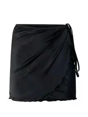 PARAMIDONNA Leone Draped Pareo - Black