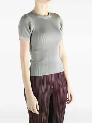 RIER Ribbed Knit T-shirt