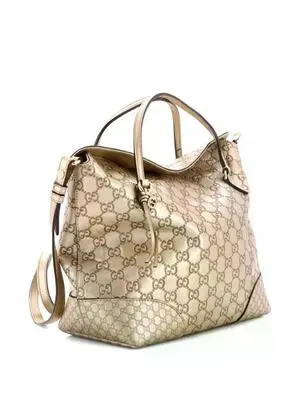 Gucci Bree Convertible Top Handle Ssima Leather Medium Tote Bag