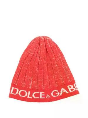 Dolce & Gabbana Knitted Beanie - Red