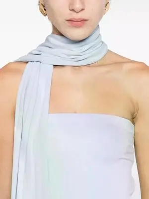 ESSE STUDIOS Strapless Draped Dress With Scarf Detail