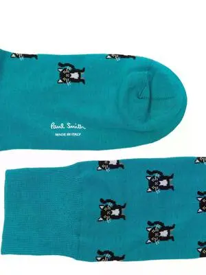 Paul Smith Miro Cat Socks - Blue