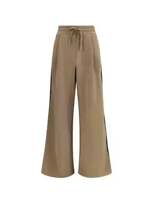 Max Mara Side-stripe Drawstring-waistband Trousers - Brown