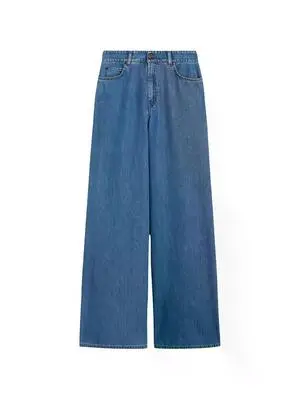 Max Mara Button-fastening Wide Leg Jeans