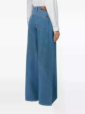Max Mara Button-fastening Wide Leg Jeans
