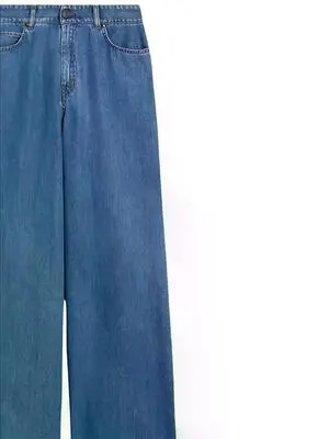 Max Mara Button-fastening Wide Leg Jeans