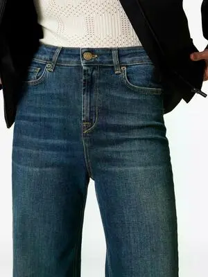 TWINSET Five-pocket Wide-leg Jeans