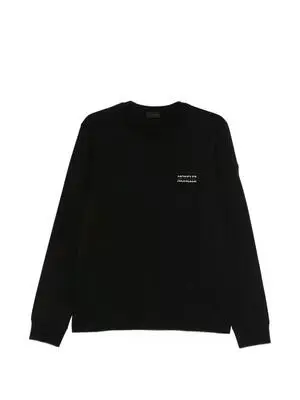 Moncler Long-sleeve Cotton T-shirt - Black