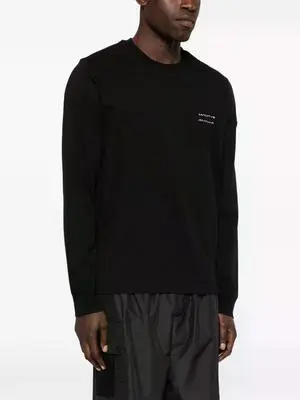 Moncler Long-sleeve Cotton T-shirt - Black