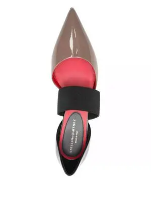 Stella McCartney 50mm Elasticated Strap Heeled Pumps