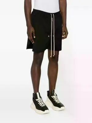 Rick Owens Bela Zip Drawstring Shorts - Black