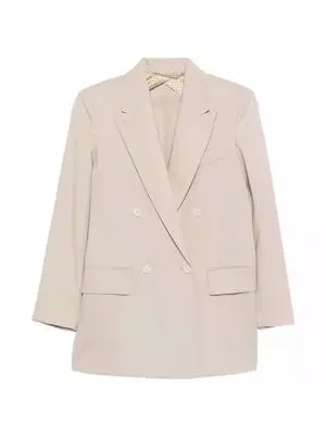 Max Mara Double-breasted Jacket - Neutrals