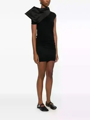 Rick Owens Drape-neck Mini Dress