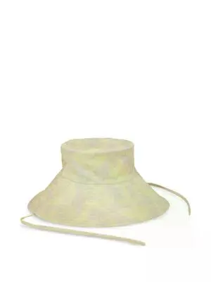 LANCEL Floral-print Bucket Hat - Neutrals