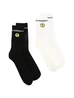 BARROW Logo-print Socks - Black