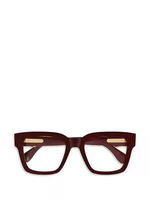 CARTIER Square Frame Glasses - Red