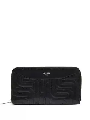 LANCEL Quilted Zipped Long Wallet - Black