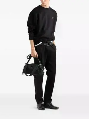 Prada Technical Cotton Relaxed Fit Sweatshirt