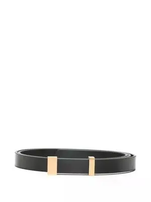 LARDINI Leather Belt - Black