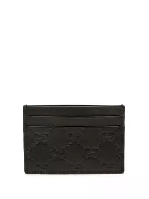 Gucci 2016-2025 Guccissima Card Holder - Black