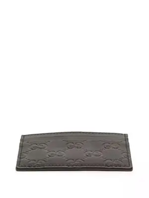 Gucci 2016-2025 Guccissima Card Holder - Black