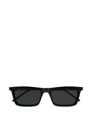 Saint Laurent Rectangle-frame Sunglasses - Black