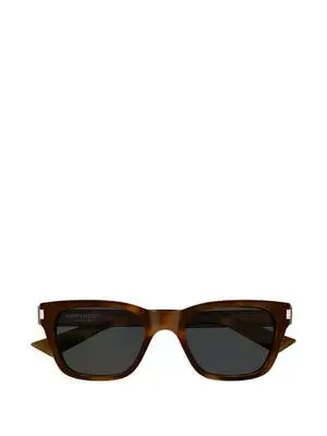 Saint Laurent Square-frame Sunglasses - Brown