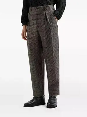 Giorgio Armani Houndstooth Pleated Trousers