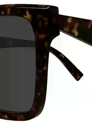 Saint Laurent Square-frame Tortoiseshell Sunglasses - Brown