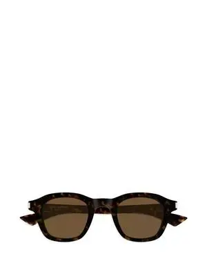 Saint Laurent Round-frame Sunglasses - Brown