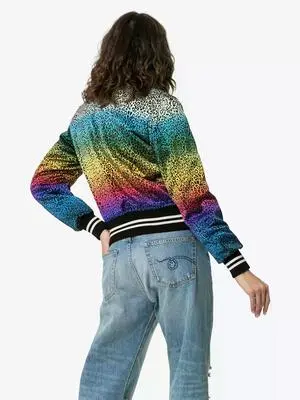 Amiri Leopard Rainbow Bomber Jacket