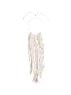 OPEN YY Fringed Necklace - Pink