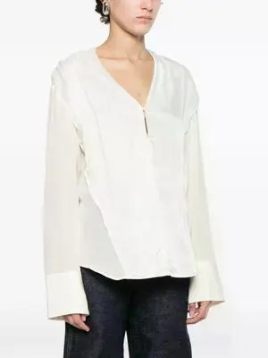 Victoria Beckham Cuff Detail Blouse