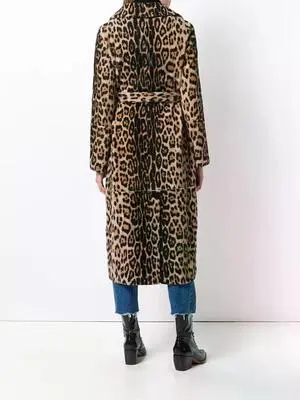 YVES SALOMON Leopard Print Fur Coat