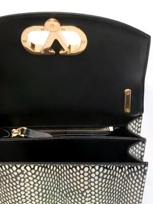 Valentino Garavani Vlogo Signature Chain Shoulder Bag - Black