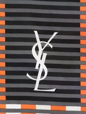 Saint Laurent 1970s Logo-motif Scarf