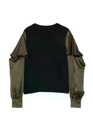 Sacai Ruffled Long-sleeve Blouse