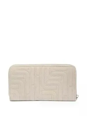 LANCEL Zipped Quilted Long Wallet