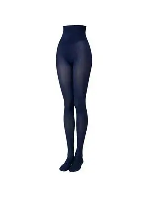 REFORMATION Glossy Sanna Tights - Blue