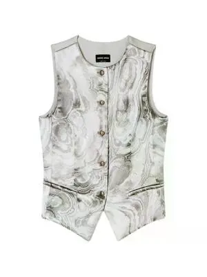 Giorgio Armani Jacquard Button Waistcoat